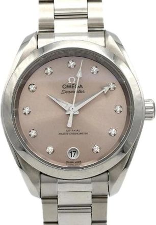 Omega Montre Seamaster Aqua Terra en acier inoxydable doccasion - Femme - Pre-owned - Gris - Taille: ONE Size