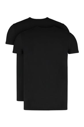 Versace Mens Set Of Two Black T-Shirts Cotton And Polos