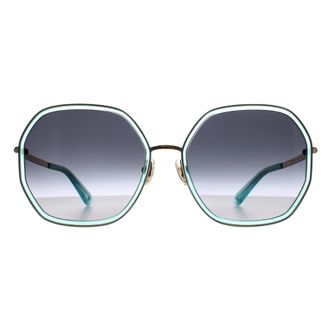 Kate Spade New York Square Womens Blau Gold Grau Gradient Nicola/G/S