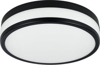 Eglo Eglo - led Deckenleuchte Palermo schwarz wei&szlig; &oslash; 30 cm Deckenlampen & Kronleuchter