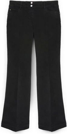 Fiorella Rubino Femme, Pantalons, Noir, Taille: 48 FR Flare Jeans