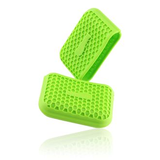 Kochblume Hitze Set | Handschuh, Protec-Griffschutz, Thermo-Fingerschutz, Silikon | (Limette, Protec-Griffschutz einzeln)