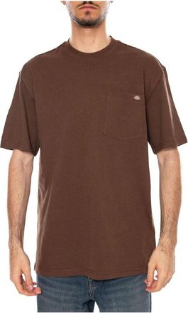 Dickies Homme, Tops, Brun, Taille: S T-shirt &agrave; col rond