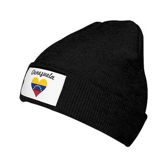 Generic L&eacute;ger Tricot&eacute; Bonnet, Fier v&eacute;n&eacute;zu&eacute;lien Drapeau du Venezuela, Respirant Chapeau dhiver Tricot&eacute;, Bonnet Chapeau Tricot pour Femme, Ski, Adultes