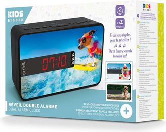 Bigben Wecker mit Doppelalarm - LED-Anzeige Wecker &uuml;ber 3 Buzzer, Sleep-Funktion, Snooze