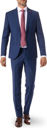 CG - Club of Gents Herren Anzug blau Slim Fit