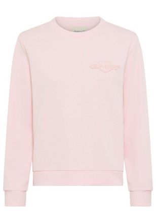 GANT Sweatshirt REG TONAL SHIELD C-NECK SWEAT Ton in Ton Stickerei, Rundhals