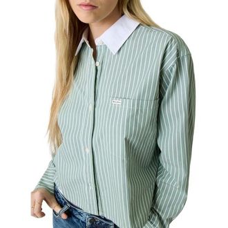 Guess Chemise courte &agrave; carreaux en coton