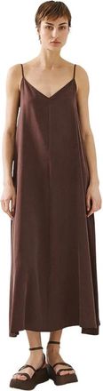 Access Fashion Access Fashion, Femme, Robes, Brun, Taille: 40 FR Robe sac avec col en V