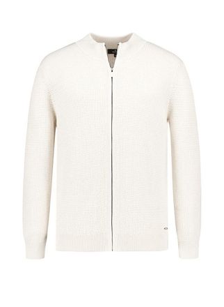 Ragman Herren Pullover beige Baumwolle unifarben