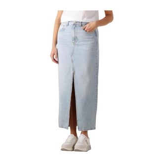Liu Jo Blaue Gerade Midi-Rock - - Skirts - Damen - Blau - W26