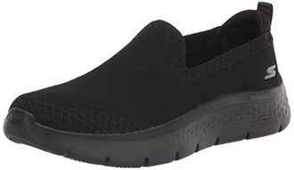 Skechers Baskets d&eacute;t&eacute; Go Walk Flex Bright pour Femme, Bordure en Textile Noir., 43 EU