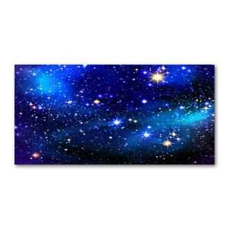 Tulup Leinwandbild - Wandkunst - Drucke auf Leinwand - Leinwanddruck -100x50 cm - Weltall & Science-Fiction - Blau - Sternenhimmel