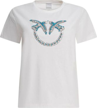 Pinko Pinko, Femme, Tops, Blanc, Taille: 36 FR Quentin T-Shirt
