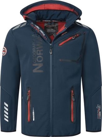 Geographical Norway Herren Softshelljacke Royaute Navy/Red 3XL