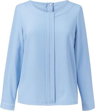 Brook Taverner Roma Bluse f&uuml;r Damen Lang&auml;rmlig (Himmelblau)