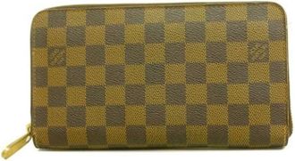 Louis Vuitton unisex, Pre-owned, Brun, Taille: ONE Size Portefeuille en tissu Pre-owned