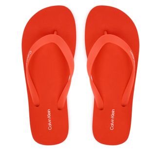 Calvin Klein Zehentrenner Calvin Klein Logo Strap HM0HM02105 Orange