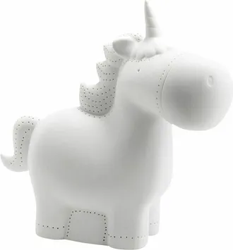 Amadeus Lampe &agrave; poser Licorne en porcelaine