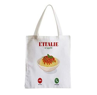 Fabulous Grand Sac Shopping Plage Etudiant LItalie MAppelle Spaghetti Nourriture Clich&eacute;
