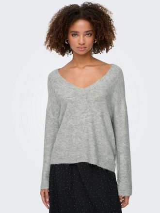 Only Strickpullover ONLARIZONA LS SEQUINS V-NECK PUL KNT