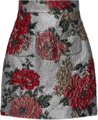 Dolce & Gabbana Femme, Jupes, Gris, Taille: 36 FR Jupe avec Fil Lurex