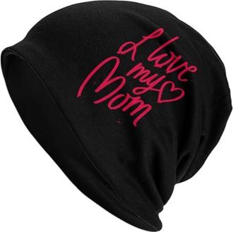 Generic Homme Femme Hiver Chapeaux Jaime Ma Maman Bonnets Tricot&eacute; Chaud Bonnet dhiver Doux Bonnet &Agrave; Revers pour Ski Quotidien Hiver