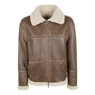 Salvatore Santoro Femme, Vestes, Brun, Taille: 36 FR Leather Jacket