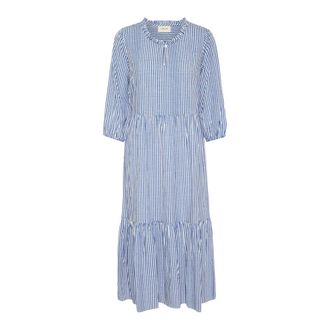 Cream CRTiah Flounce Dress - - Dresses - Damen - Blau - 3XL