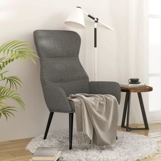 vidaXL Chaise de relaxation Gris clair Tissu - Vidaxl
