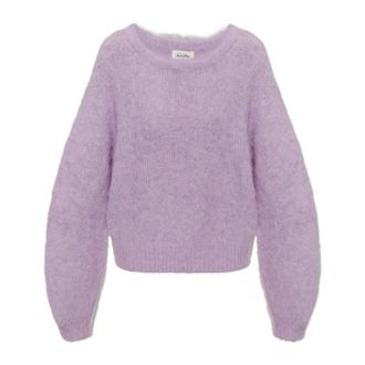 American Vintage Femme, Pulls, Violet, Taille: 42 FR Niby Crew Neck Sweater