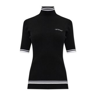 Off-white Rollkragenkleid - - Knitwear - Damen - Schwarzk - L