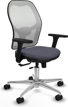 Piqueras y Crespo B&uuml;rostuhl aus Stoff mit 3D-Armen, h&ouml;henverstellbare Lendenwirbelst&uuml;tze, ausgestattet mit Syncro/Traslack und injiziertem Schaum. Mit Rollen von 65 mm 