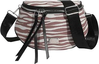 Generic Sac &agrave; bandouli&egrave;re en cuir synth&eacute;tique imprim&eacute; l&eacute;opard z&eacute;br&eacute; pour femme, travail, shopping, voyage, quotidien, rose, 400.00x250.00x150.00mm/15.75x9.84x