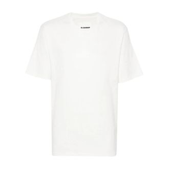 Jil Sander Crewneck T-Shirt - - Tops - Herren - Wei&szlig; - S