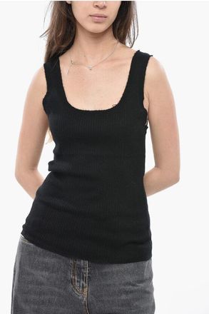 6397 Tank Top VARIGATED Ribbed Cashmere-Blend size L