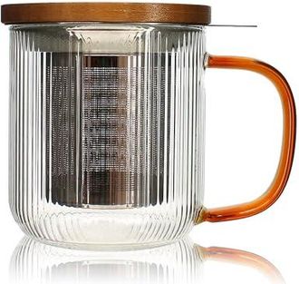 Ogo Living Tisani&egrave;re karl 300ml en verre borosilicate anse ambre - 7912185
