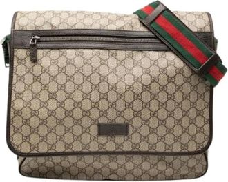 Gucci Sac bandouli&egrave;re vintage en toile Pre-owned - Femme - Pre-owned - Beige - Taille: ONE Size
