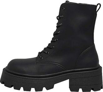 Only Femme Onlbanyu-3 Noos Bottes monochromes en polyuréthane Bottines, Noir, 40 EU