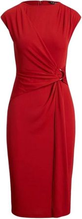Ralph Lauren Femme, Robes, Rouge, Taille: 34 FR Fabiana Elbow-Sleeve Dress