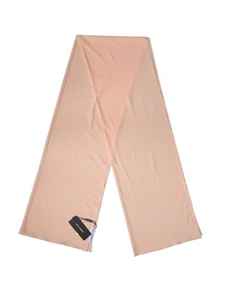 Dolce & Gabbana Peach Silk Neck Wrap Shawl Women Stole 200cm X 64cm Scarf Pink Elastane