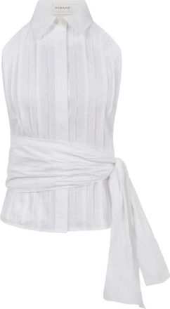 P.A.R.O.S.H. P.a.r.o.s.h., Femme, Tops, Blanc, Taille: 40 FR Pleated Top