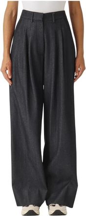 Pantaloni Torino Femme, Pantalons, Bleu, Taille: 36 FR Wide Pantalons