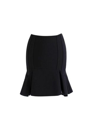 Antonio Berardi Black Fit & Flare Mini Skirt Size XS