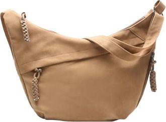 Generic Aukojoy Sac &agrave; bandouli&egrave;re r&eacute;tro en su&eacute;dine pour femme, sac &agrave; bandouli&egrave;re, sac &agrave; main pour femme, travail, voyage, trajet, kaki, 15.75x1.97x9.45Zoll