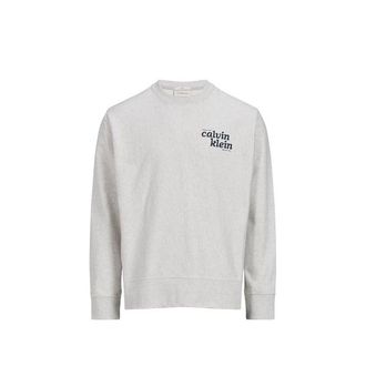 Calvin Klein Sweatshirt droit en coton m&eacute;lang&eacute;