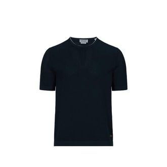 Pierre Cardin T-shirt en tricot en coton m&eacute;lang&eacute;
