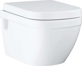 GROHE Euro Ceramic - Wand-WC mit WC-Sitz, SoftClose, Rimless, Alpinwei&szlig; 39703000 - Grohe
