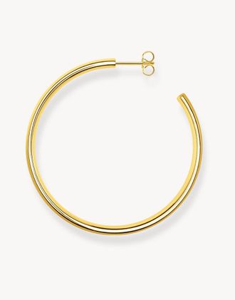 Thomas Sabo Gro&szlig;e, vergoldete Creolen in Goldoptik