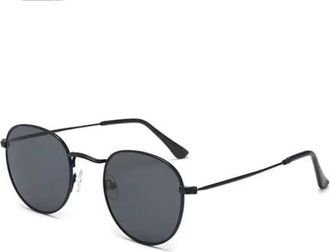 Generic Lunettes de soleil rondes classiques 2026 pour femme en métal miroir rétro petite monture, c1, Taille unique